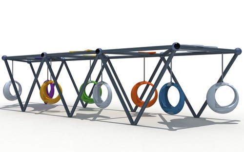 Modern swing set BA25120B | Playground Canada