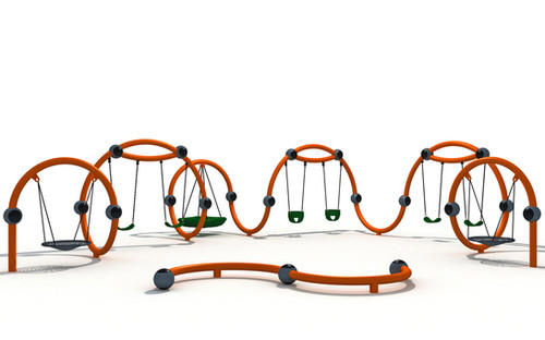 Modern swing set BA25121A | Playground Canada