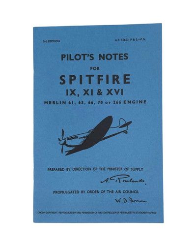 Pilot's Notes for Spitfire | Spitfires.com