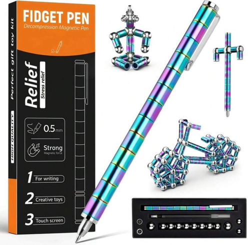 0.5mm Magnetic Fidget Black Pen | Dreampulseza