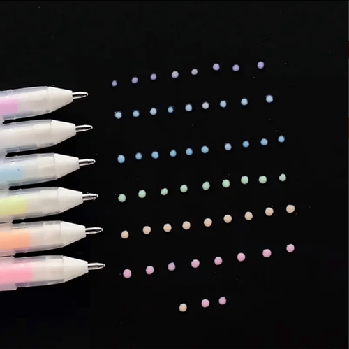 6 Colour Creative Milky Pen Set | Dreampulseza