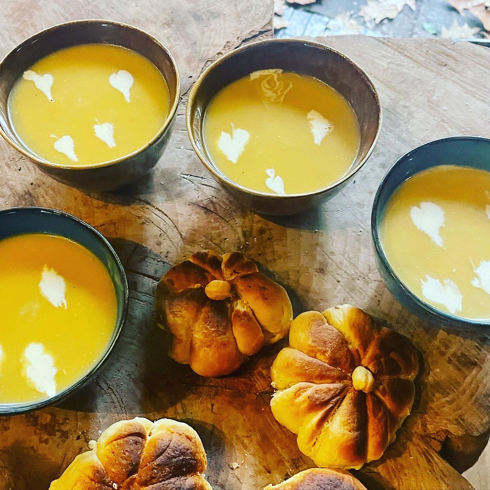 Pompoensoep met een frisse toets
