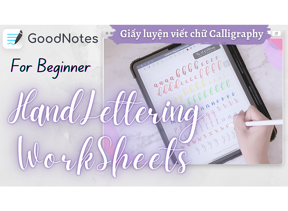 Giấy Luyện Viết Calligraphy trên iPad - How To Get Hand Lettering ...