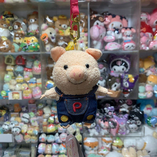 Puton Pig ぷーとん 藍色工人褲 掛飾公仔 | Gic