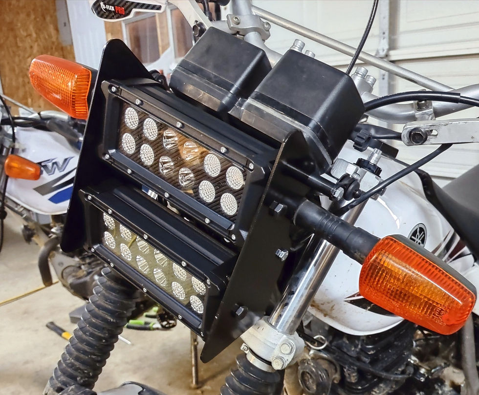 TW200 dual light bar conversion brackets | bradley performance
