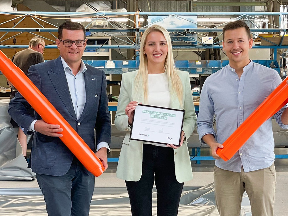 Zertifikatsübergabe Bieri Tenta AG