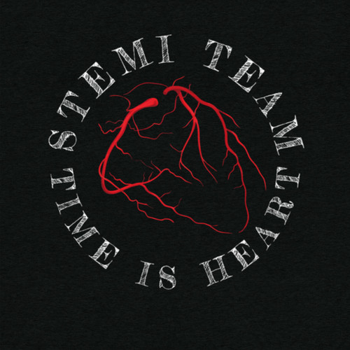 Time is Heart STEMI Team Short sleeve t-shirt | Mass Casualty Tees
