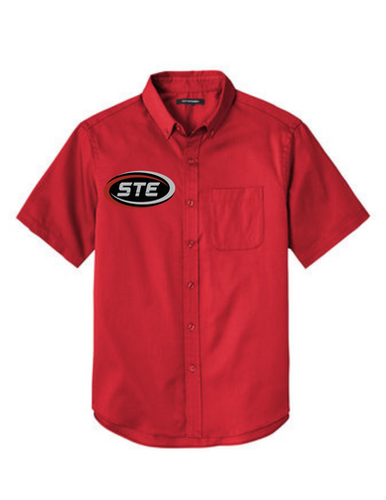 STE Men's Short Sleeve Twill Shirt W809 | PRINT N STITCH