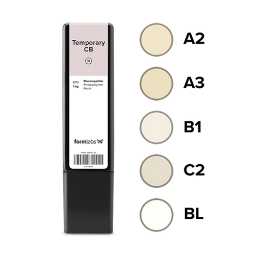 Resina Formlabs Temporary CB 1Kg Form 3B+ | Taberna Dentium Srl