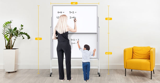 Height Adjustable Mobile Whiteboard | Maxtek Whiteboard