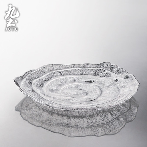JOTO Simplicity Sophistication luxury Handmade Glass Dim Sum Plate ...