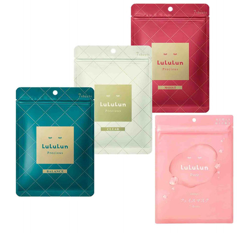 LuLuLun Precious Mask Set – 4 Variants, 28 Masks Total | Japan Shop Fuji