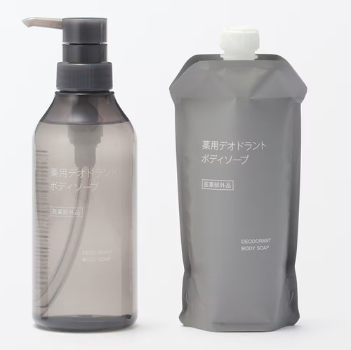 Muji Medicated Deodorant Body Soap – Standard (400 mL) & Refill (340 mL ...