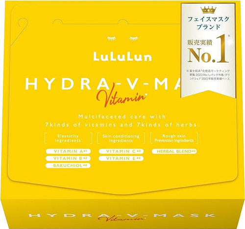 LuLuLun Hydra V Mask Face Mask, Pack of 28 | Japan Shop Fuji