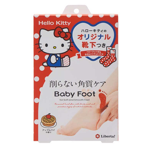 Baby Foot Easy Pack 60-Minute, Medium, Hello Kitty Edition (Up to 27 cm ...