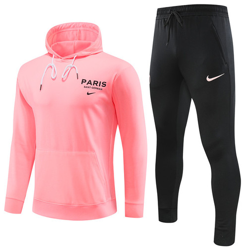 PSG Pink Paris Hooded Tracksuit | KitGoalHQ