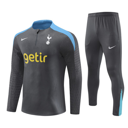 Tottenham Grey Blue 1/4 Zip | KitGoalHQ