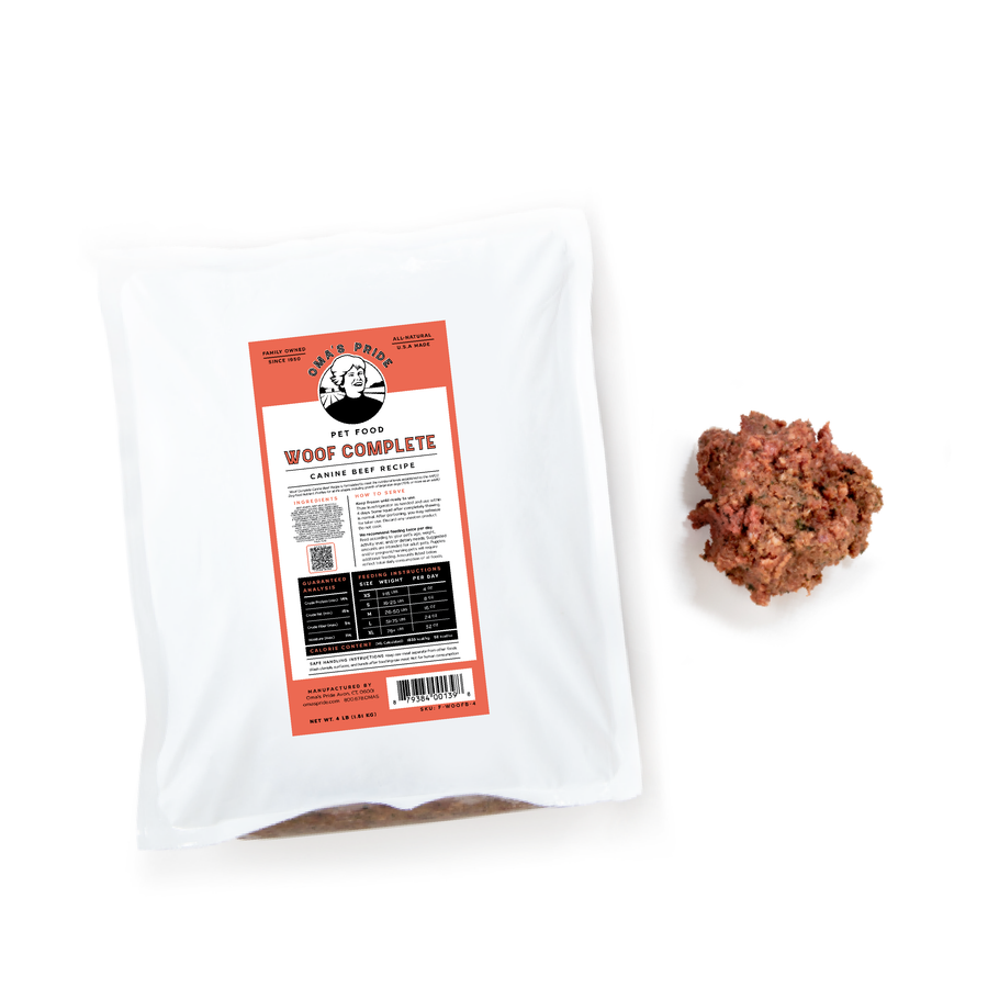 Woof Complete Canine Beef Recipe 18 lb BULK BOX | World Of Paws
