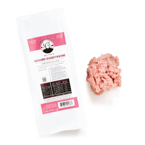 Ground Rabbit Meat & Bone - 2 lb Case | World Of Paws