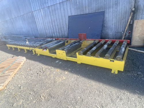 66 inch wide Powered roll case 26ft conveyor with fork pockets | Mysite
