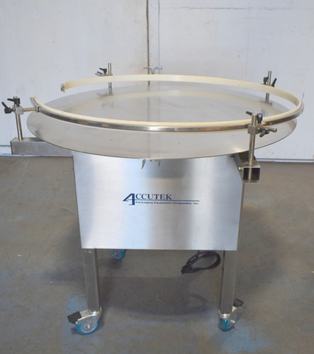 Accutek Packaging equipment 42” rotary stainless turntable | Mysite