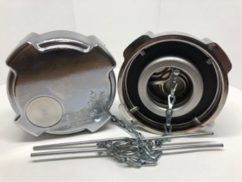 FTA-C-92-C Freightliner 1/4 Turn Non-Locking Chrome Plated Diesel Fuel ...