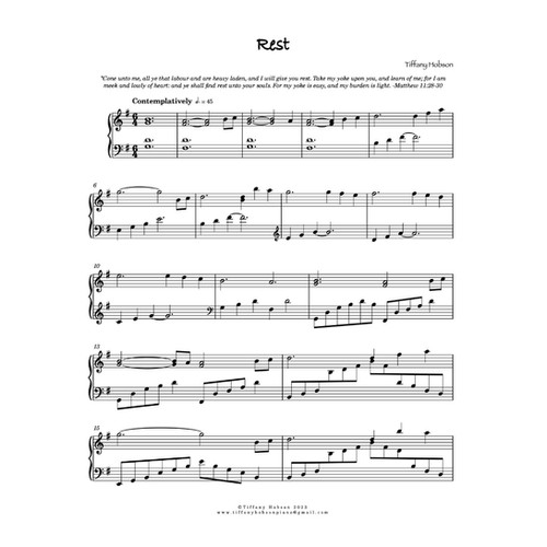 Rest (sheet music) | Tiffany Hobson