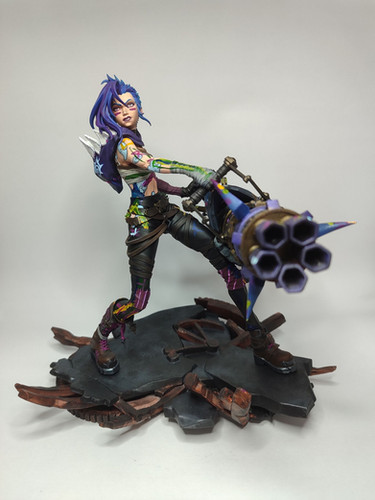 Arcane Jinx League of Legends Team Fight Boyalı LOL Figür 25 cm ...