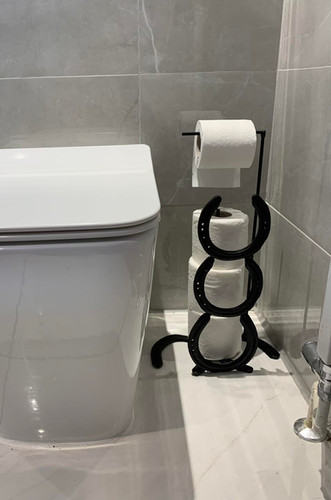 Toilet roll Stacker | Made From Horseshoes