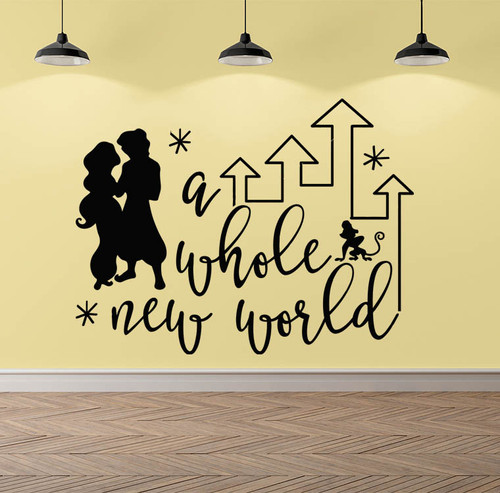 Disney - Aladdin - Jasmine A Whole New World - Sticker | Yellowstone Decals