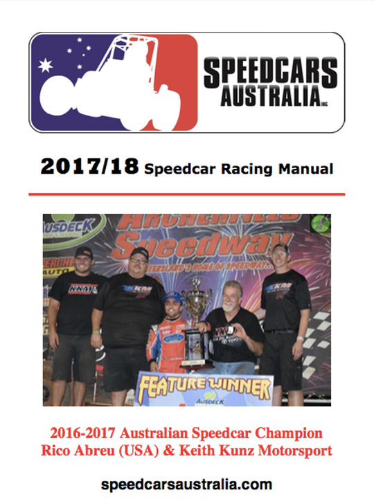 17/18 Speedcars Australia Rulebook Available for Download