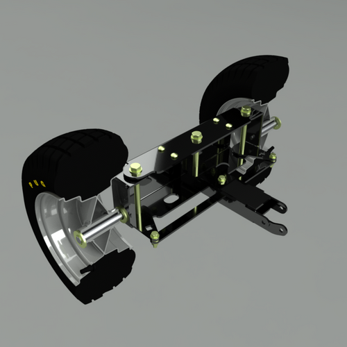 48110 Front Axle Assembly 33" Wheelbase x 25"Wide | PUG Technologies Inc