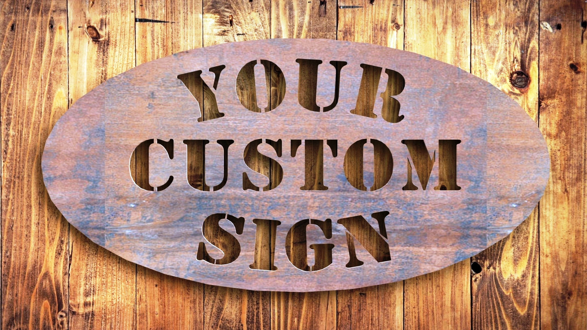 Custom Rusty Signage | Debney Design