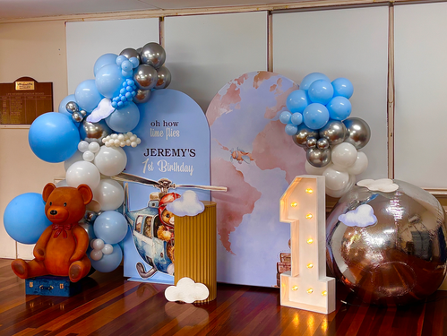 Time flies blue styling package | Pretty As a Picture Events