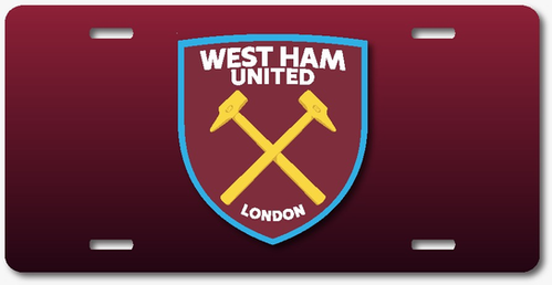 West Ham License Plate | Rare & Retro Soccer