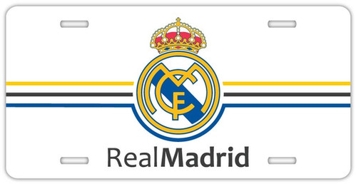 Real Madrid License Plate | Rare & Retro Soccer