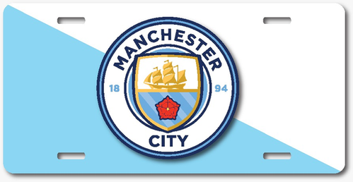 Manchester City License Plate | Rare & Retro Soccer