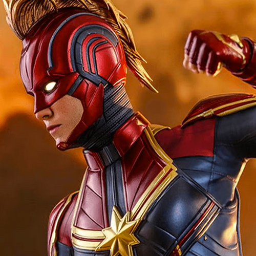 Captain Marvel Deluxe Version 1/6 Scale Figure - Hot Toys | Okimonoverse
