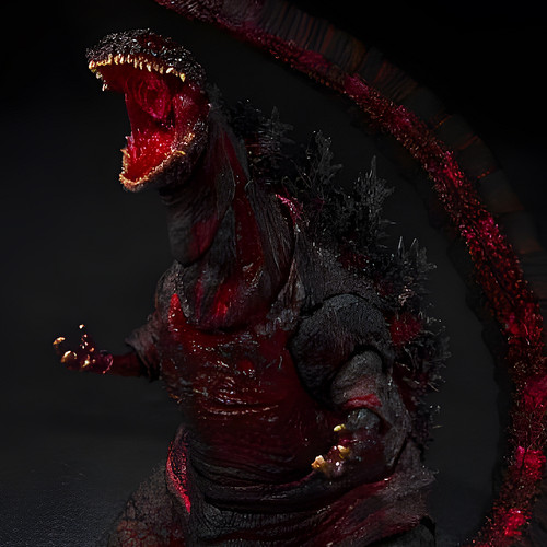 S.H.MonsterArts Shin Godzilla (2016) (The Fourth Night Combat) Action ...
