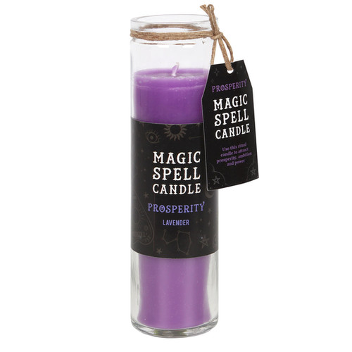 Lavender 'Prosperity' Spell Tube Candle | Mystic Moon