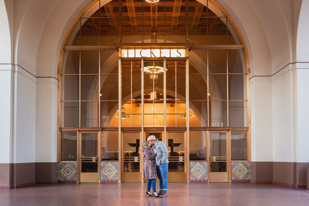 A Romantic Photo Shoot at Los Angeles' Union Station
