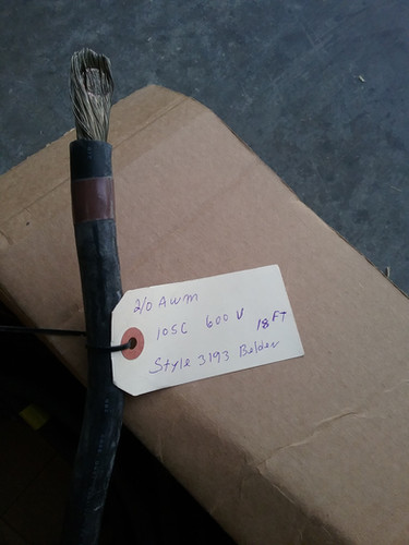 2/0 AWM 105C 600V Style 3193 Belden Wire 18' Ft | Montana Automation