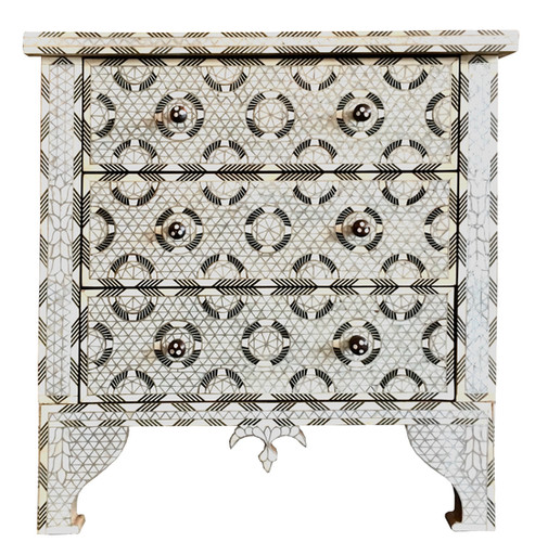 Mother of pearl Syrian nightstands #1726 | Alkhayat Furniture
