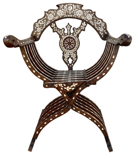Antique folding Syrian chair #2270 | Alkhayat Furniture
