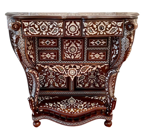 Mother of pearl inlaid Syrian console #2099 | Alkhayat Furniture