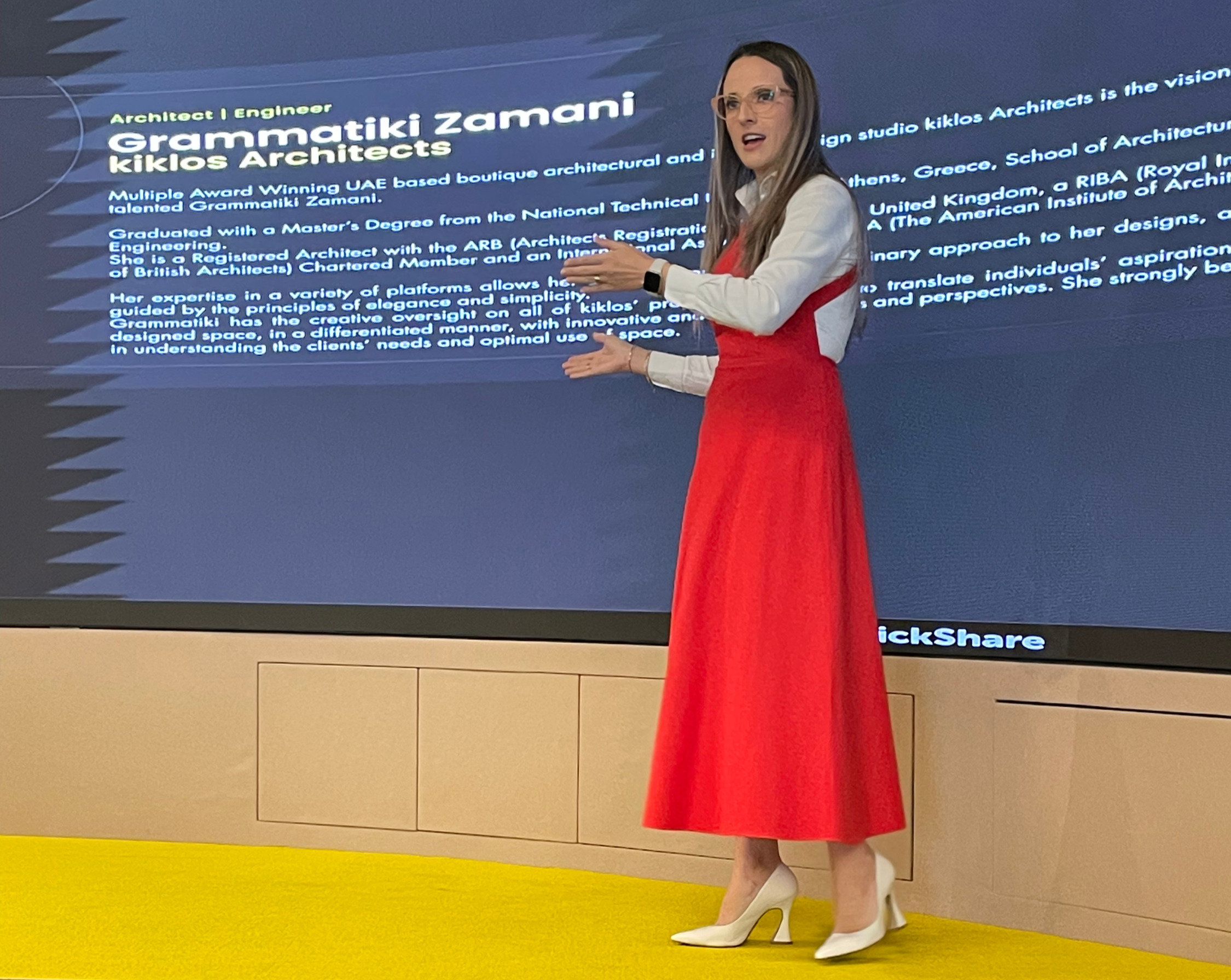 Grammatiki Zamani presents at Nolte Middle East Design Workshop