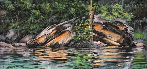 Hawkesbury Sandstone America Bay NSW | Amanda McLean Artist