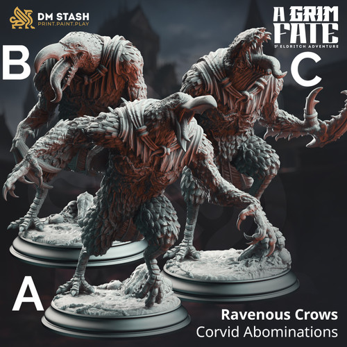 Ravenous Crows - Corvid Abominations - DM Stash | CNeutral Miniaturas