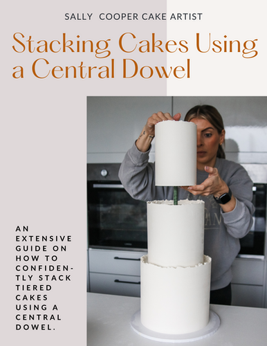 Stacking Tiered Cakes using a Central Dowel