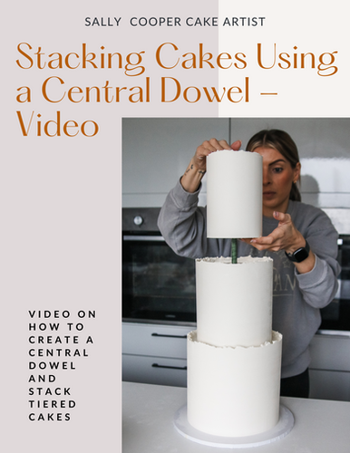 Stacking Tiered Cakes Using a Central Dowel Video